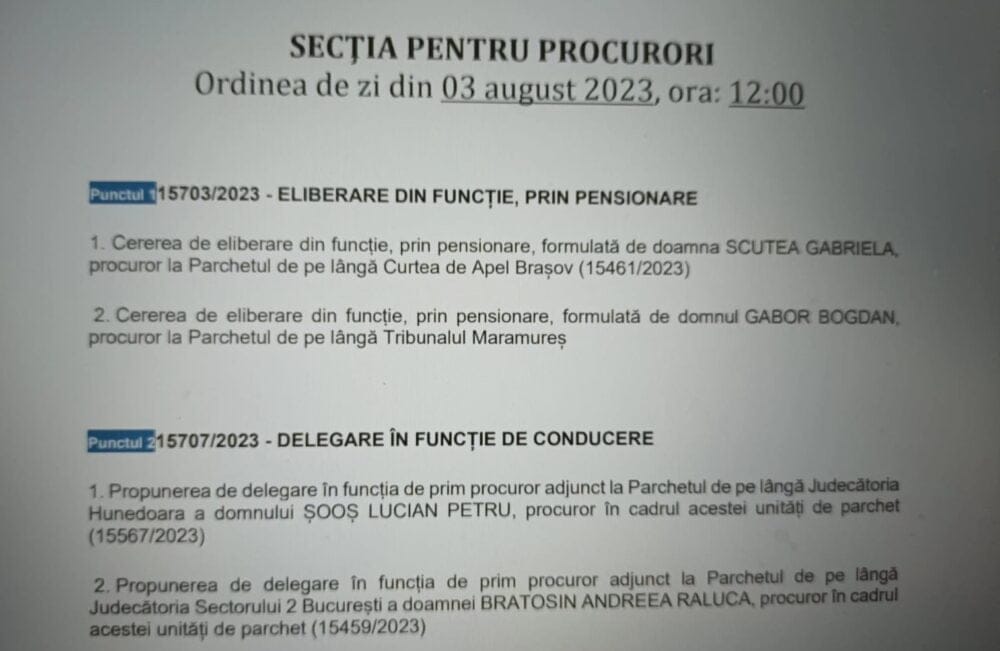 Procurorul Gabriela Scutea se pensionează la 50 de ani