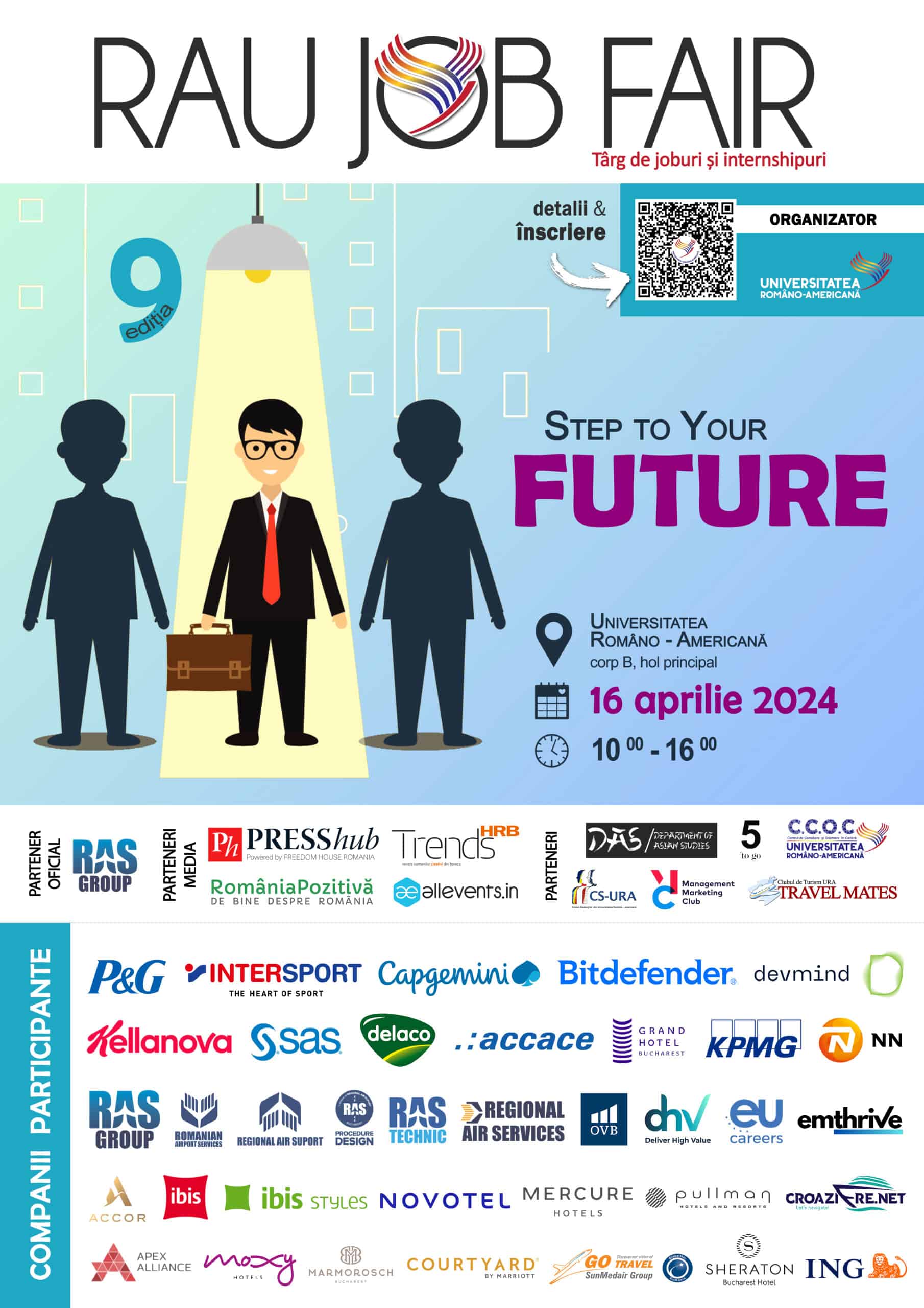 Târgul de joburi și internship-uri RAU JOB FAIR, a IX-a ediție, își ...