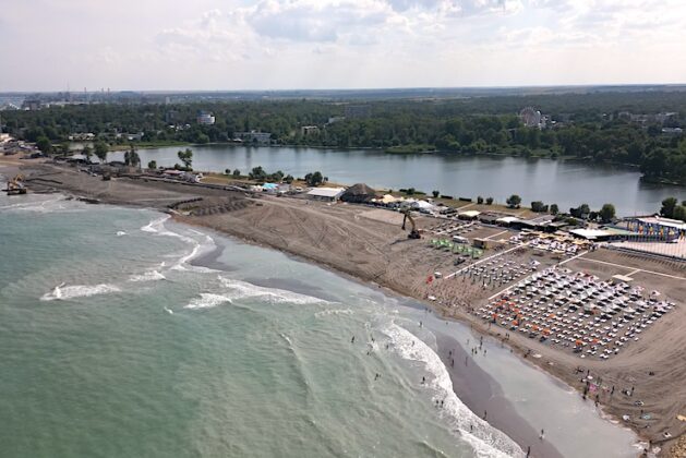 Plaja artificială de la Neptun: primul tronson, dat în folosință